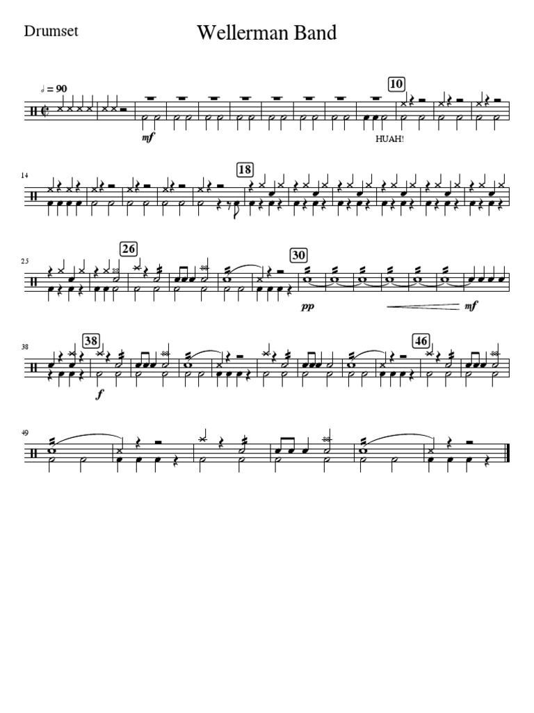 Wellerman - Band Musescore 3 File-Drumset | PDF