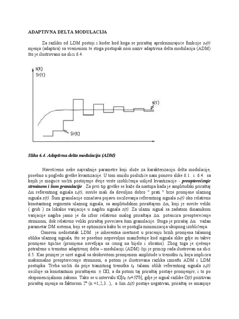 Adaptivna Delta Modulacija | PDF