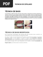 Técnica de Bass Modificada | PDF | Diente | Odontología