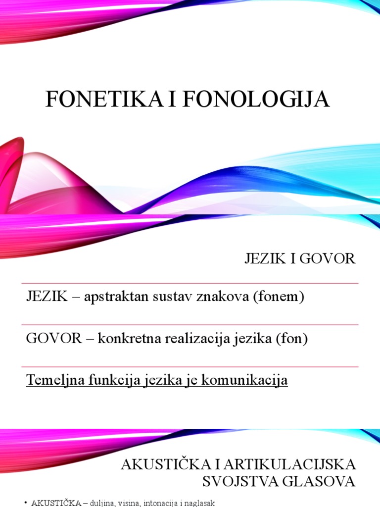 Fonetika I Fonologija | PDF