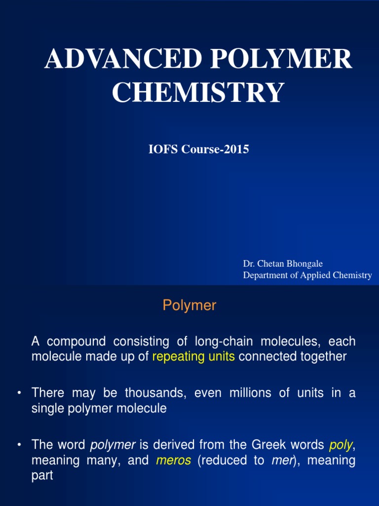 Polymer Overview | PDF | Polymers | Elastomer