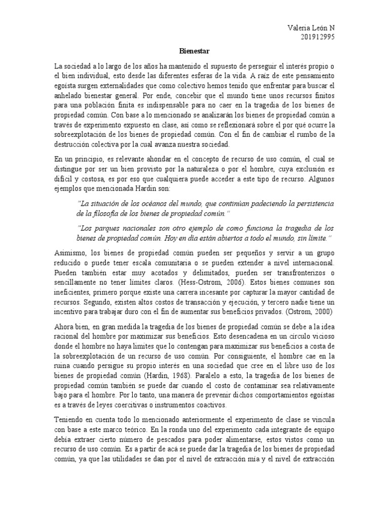 Los Bienes de Uso Común | PDF | Science | Ciencia y Tecnología
