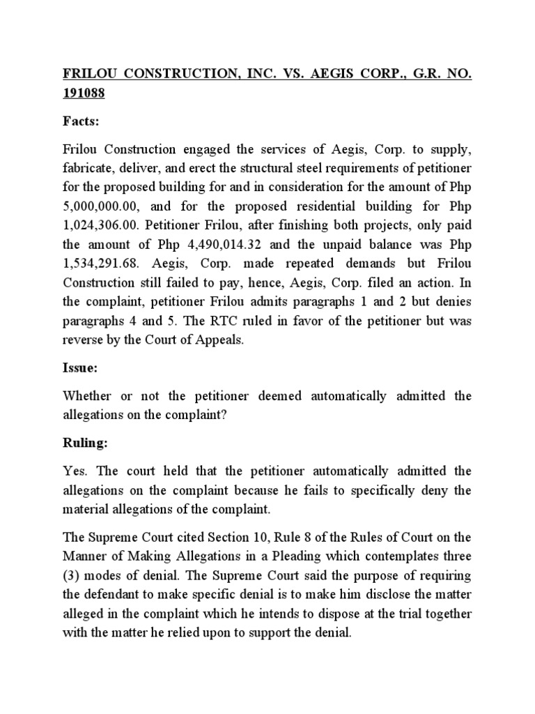 Civpro Digest Summarized | PDF | Complaint | Lawsuit