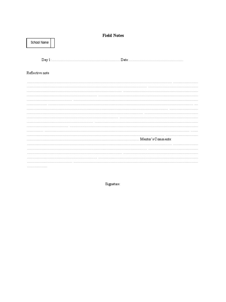 8607 Field Notes | PDF | Home & Garden