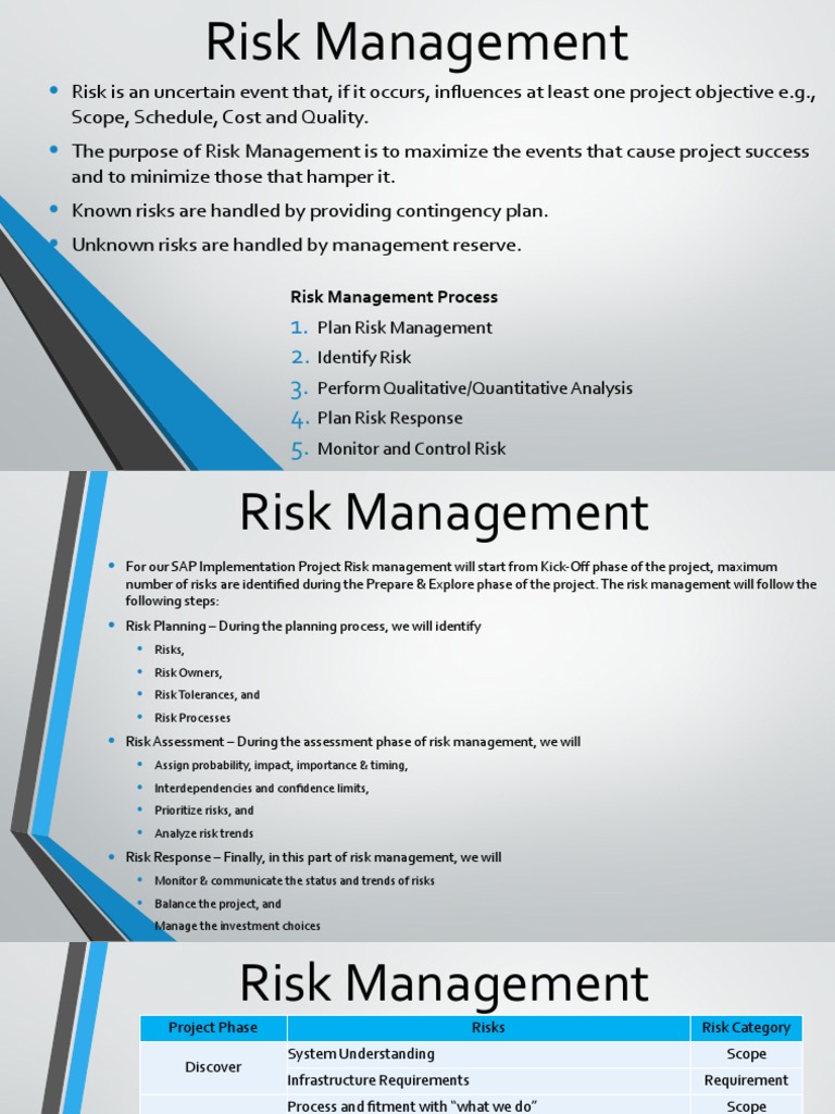 Risk Managment Project Managment | PDF | Risk Management | Risk