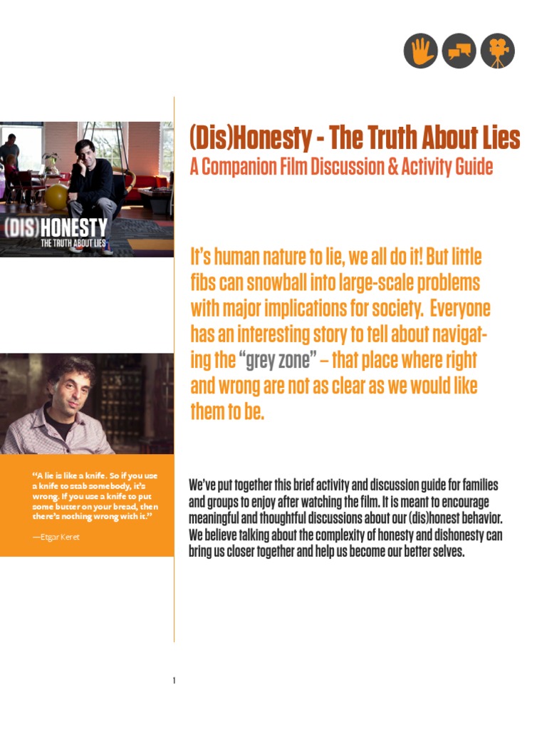 Discussion Guide for (Dis)Honesty Film | PDF | Human Nature ...
