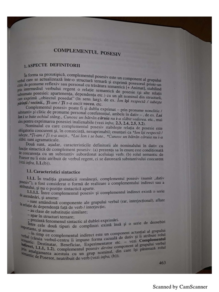 Complementul Posesiv | PDF