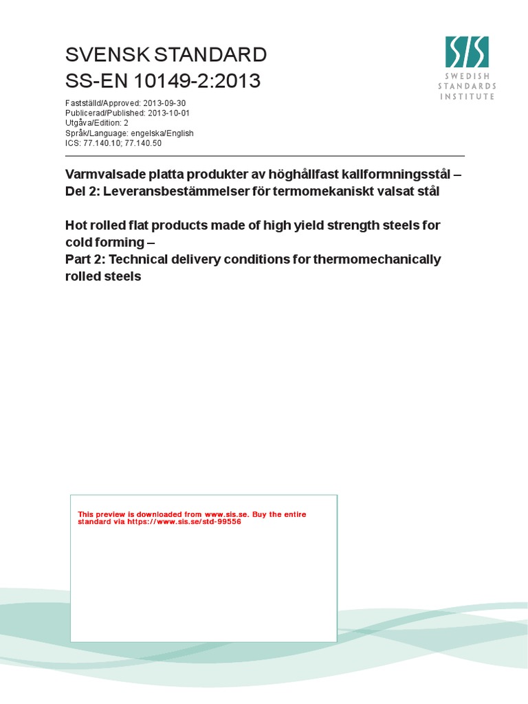 SS en 10149 2 2013 en PDF | PDF