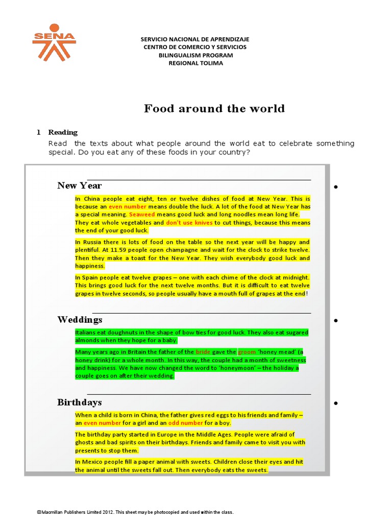 Culture Food Around The World | PDF | Food And Drink | Cuisine