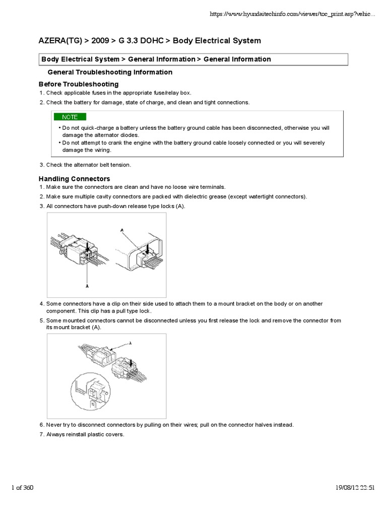 Body Electrical System | PDF | Loudspeaker | Electrical Connector