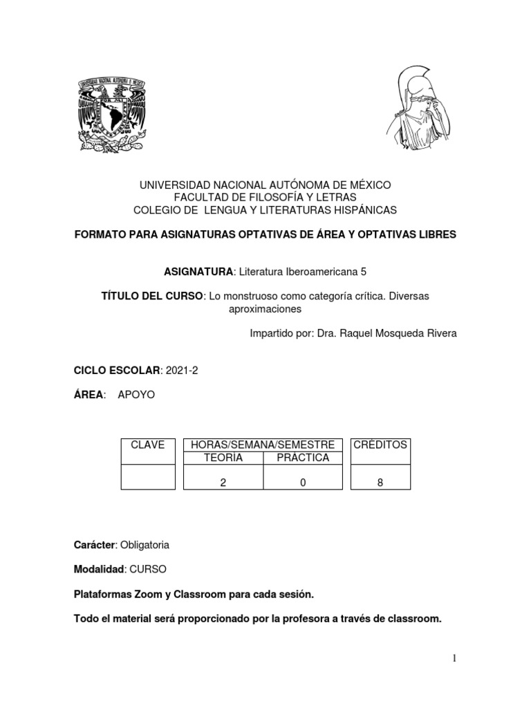 Optativa Ibero 5. Dra Raquel Mosqueda | PDF | Poesía | Science