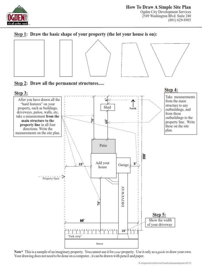 How To Draw A Simple Site Plan PDF | PDF | Teaching Mathematics ...