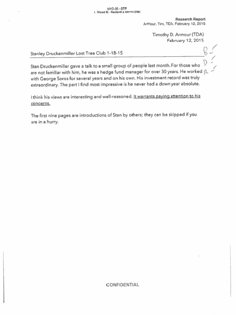 Stan Druckenmiller Lost Tree Club 1.18.15 1 | PDF