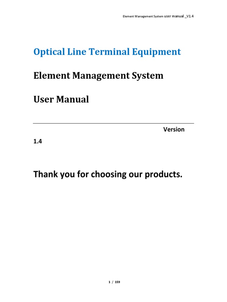 Element Management System User Manual V1 4 1 | PDF | Ip Multimedia Subsystem | Computer Network