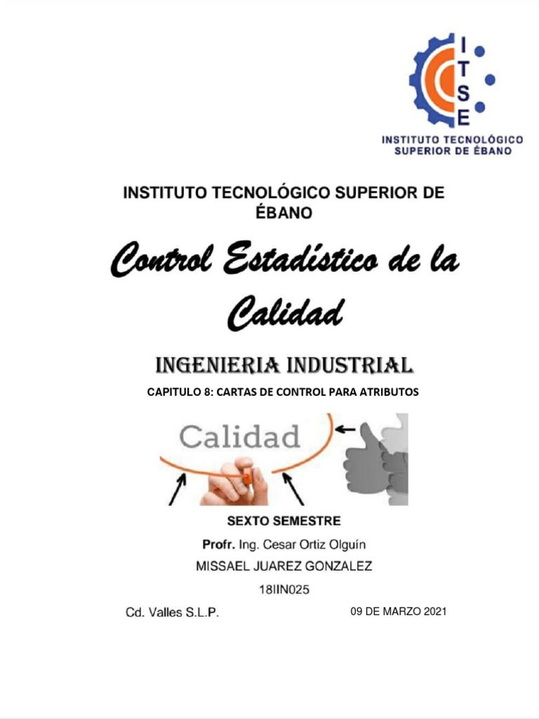 Capitulo 8 Cartas de Control para Atributos | PDF | Enseñanza de matemática | Science