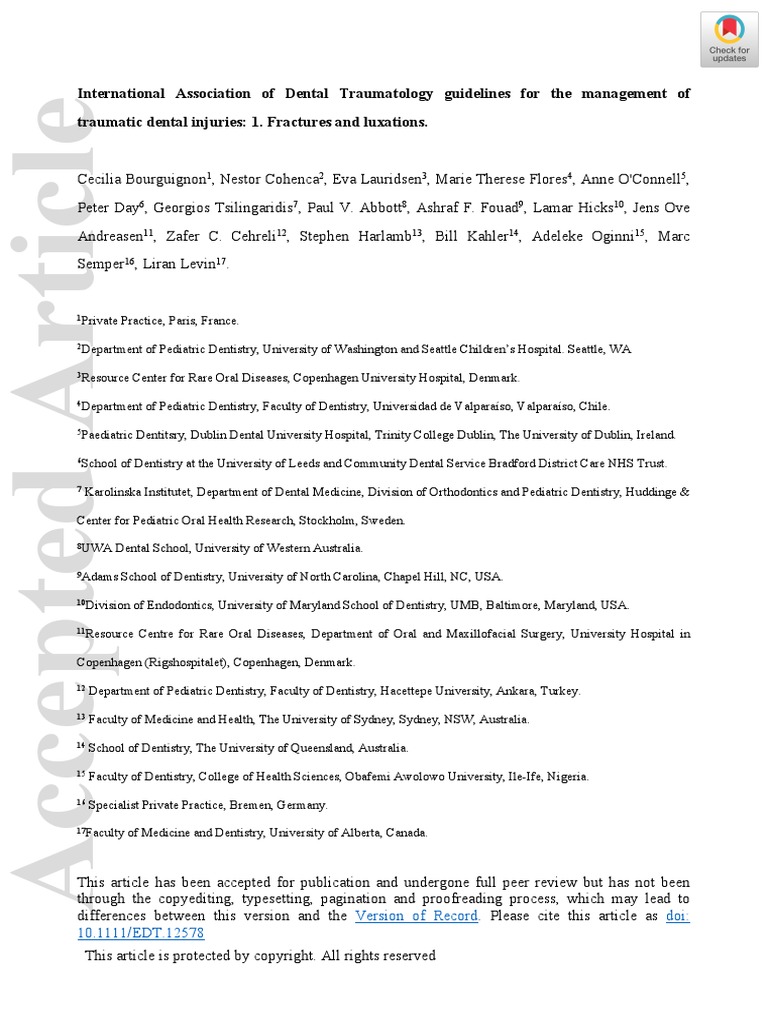 Guía Iadt 2020 | Download Free PDF | Dental Anatomy | Human Tooth