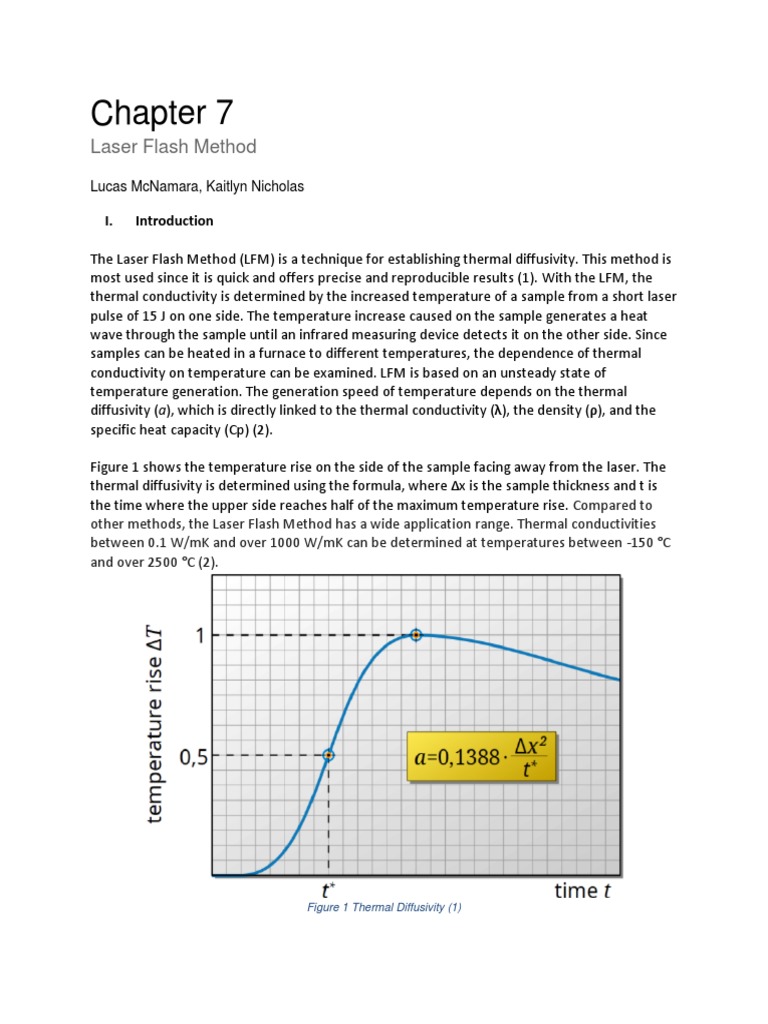 Laser Flash Method | PDF | Thermal Conductivity | Electrical ...