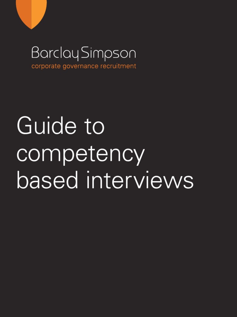 Competency Based Interviews | PDF