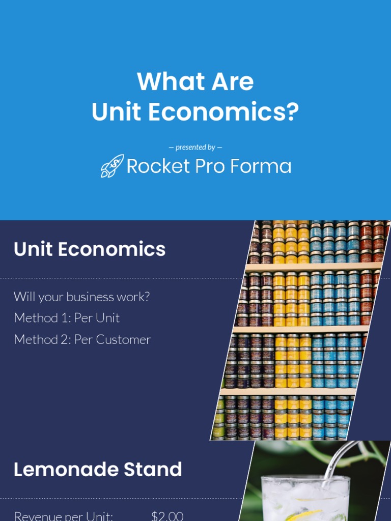 Unit Economics - Mike Lingle For FI - 2021 | PDF | Business Economics ...