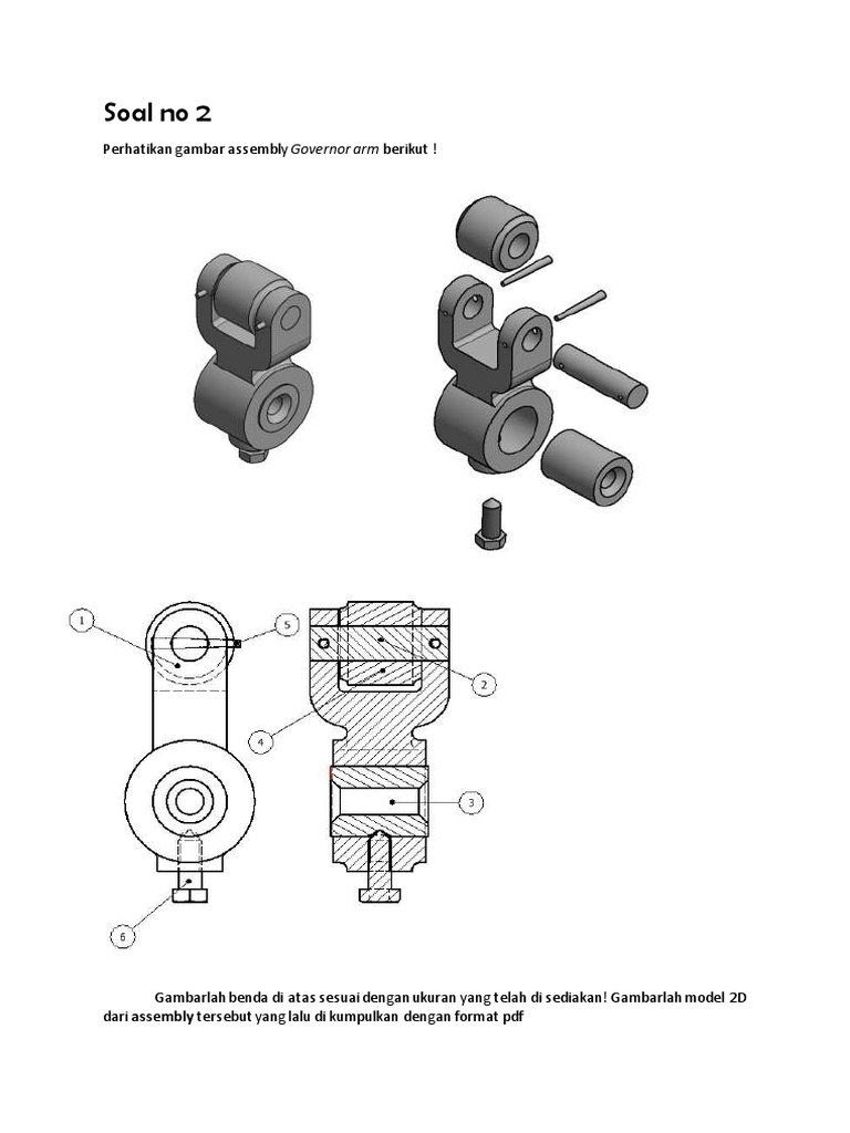 Gambar Assembly Governor Arm 2D | PDF | Bisnis | Teknologi & Rekayasa