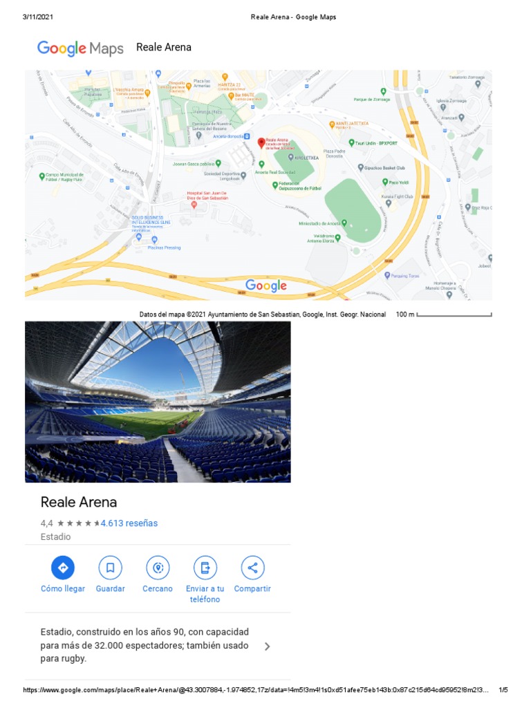 Reale Arena | PDF | País Vasco (Comunidad Autónoma) | Asociación de Futbol