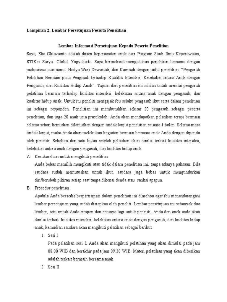 Contoh Lembar Informed Consent Pdf