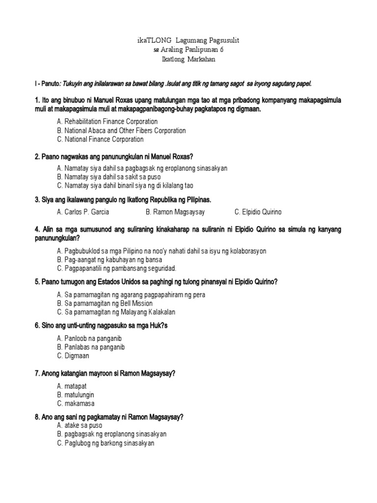 AP6 - Q3 - Summative 3 | PDF