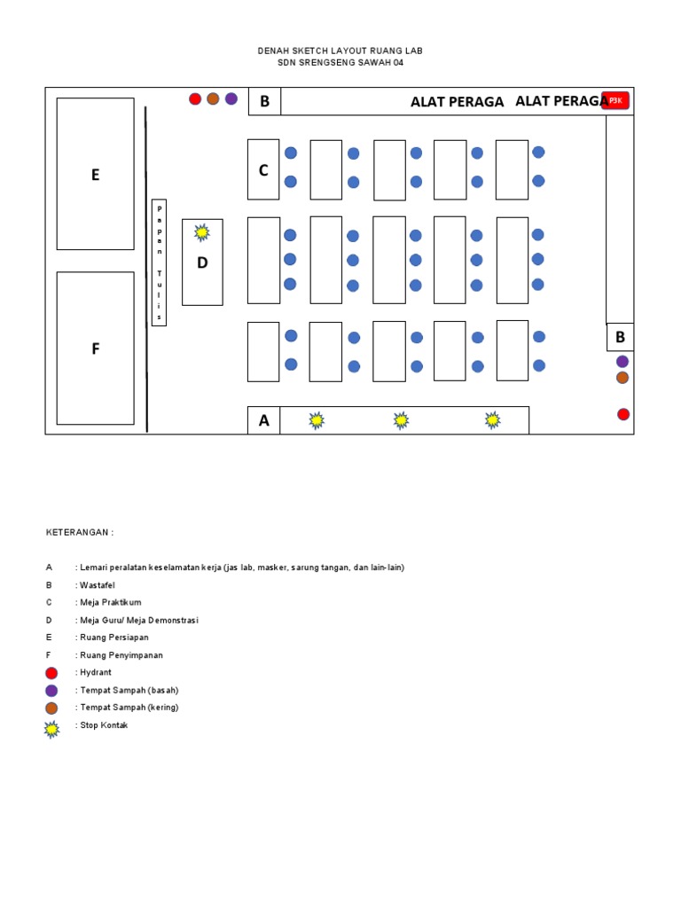 Denah Ruang Lab SDN Srengseng Sawah 04 | PDF