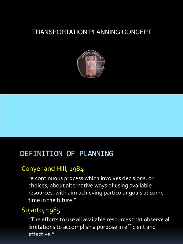 Transportation Planning Overview | PDF | Transport | Planning