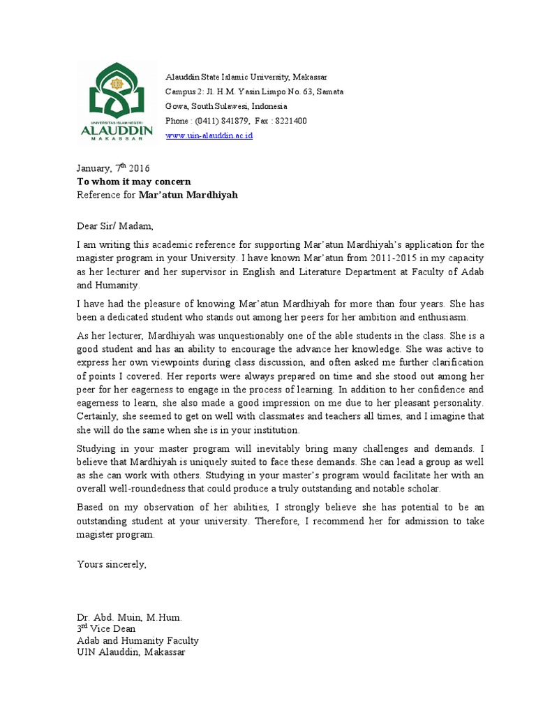 Recommendation Letter | PDF | Human Nature