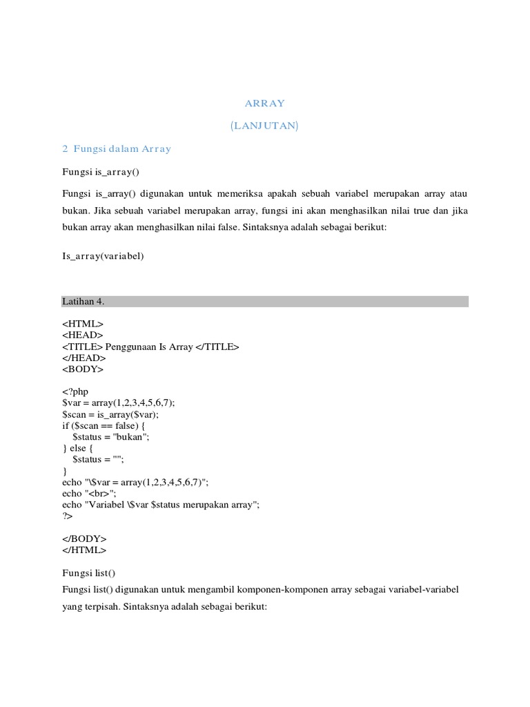 Pertemuan 7 Pemrograman Web 2 | PDF