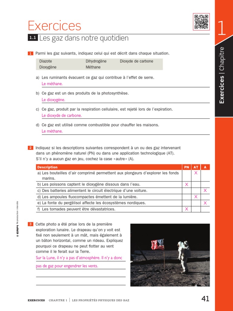 Os Chimie Chap1 p39-40 Exercices | PDF | Méthanol | Gaz