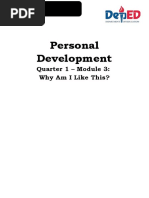 Grade 11 PERDEV Module 1 | PDF | Self | Self Concept