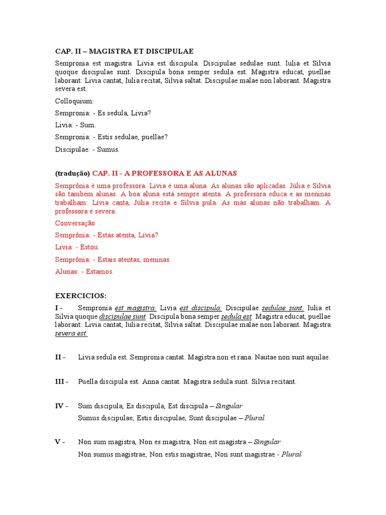 Gradus Primus - Aula 4 | PDF