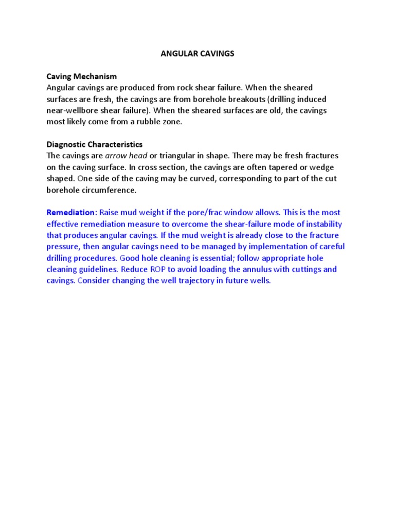 Angular Cavings: Causes & Solutions | PDF | Home & Garden | Science ...