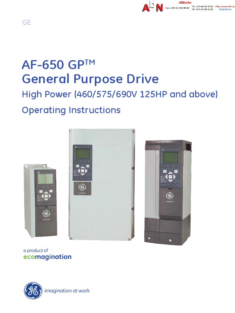 AF-650 Operating-From 110kW EN | PDF | Mains Electricity | Electric Motor