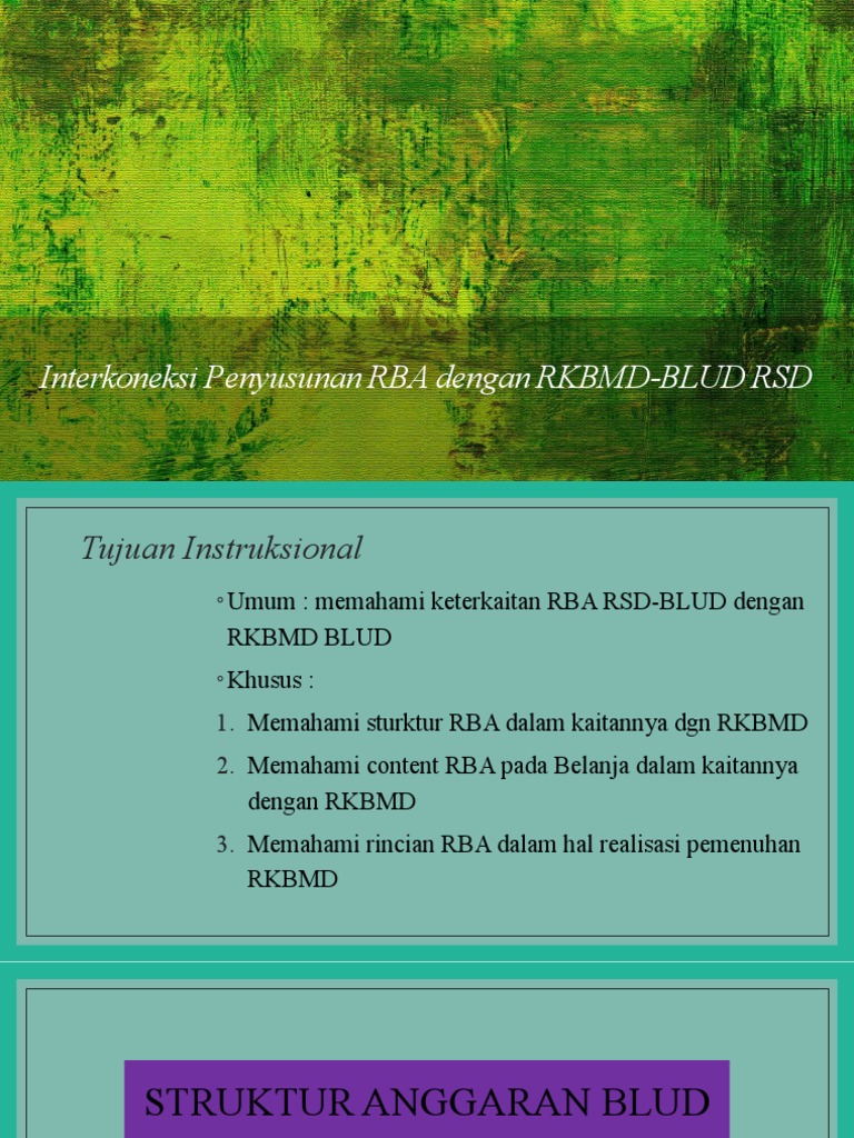 Interkoneksi Penyusunan RBA Dengan RKBMD-BLUD RSD | PDF