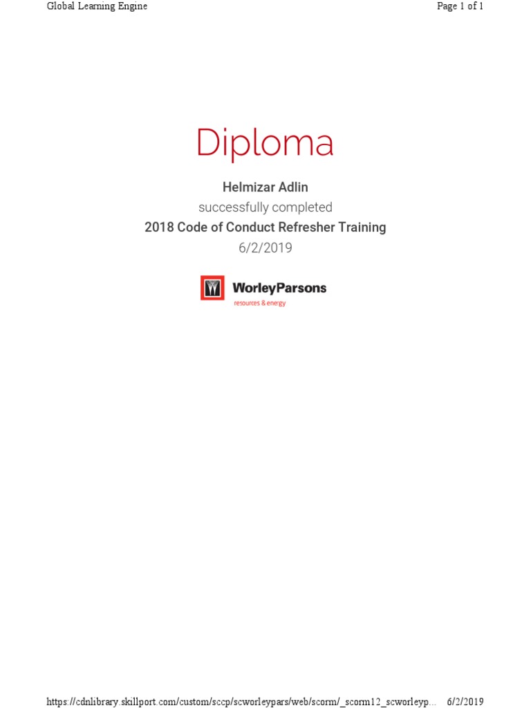 2018 Code of Conduct Refresher Training | PDF