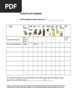 PPE Matrix | PDF | Personal Protective Equipment | Building Materials