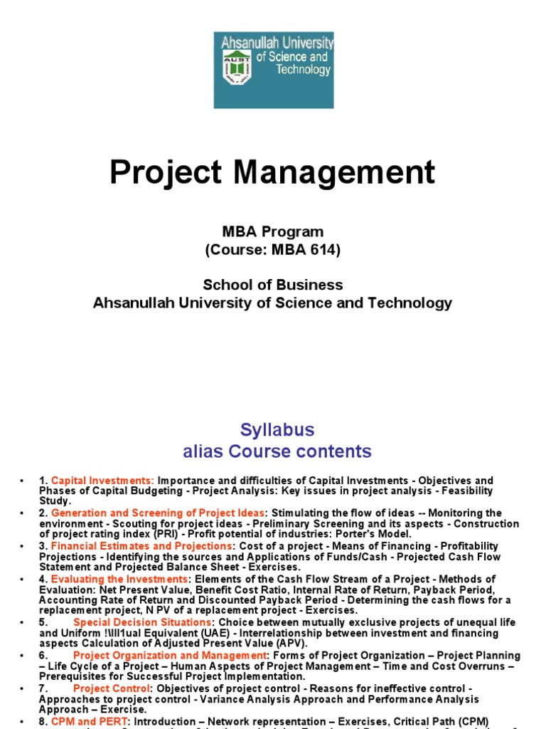 Project Management, CHAPTER-1 | PDF | Project Management | Capital ...