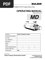 Sulzer Pump Operating Manual | PDF | Bearing (Mechanical) | Rust