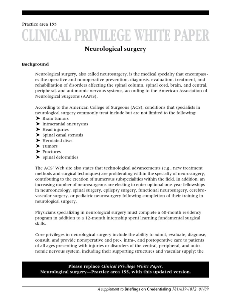 Neurological Surgery | PDF | Neurosurgery | Neurology