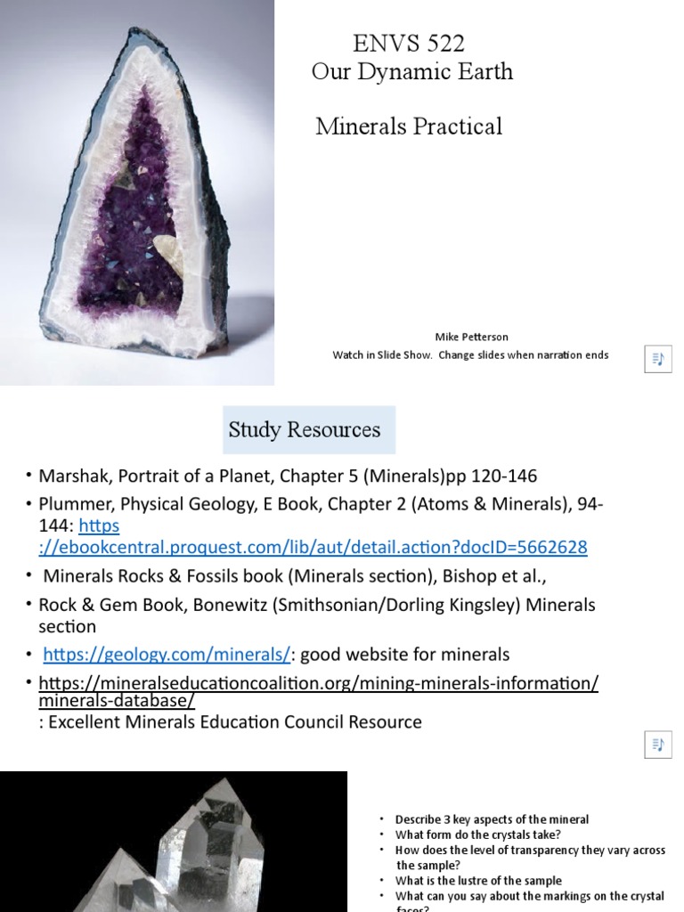 Unit 7 Minerals Practical | PDF | Gemstone | Minerals