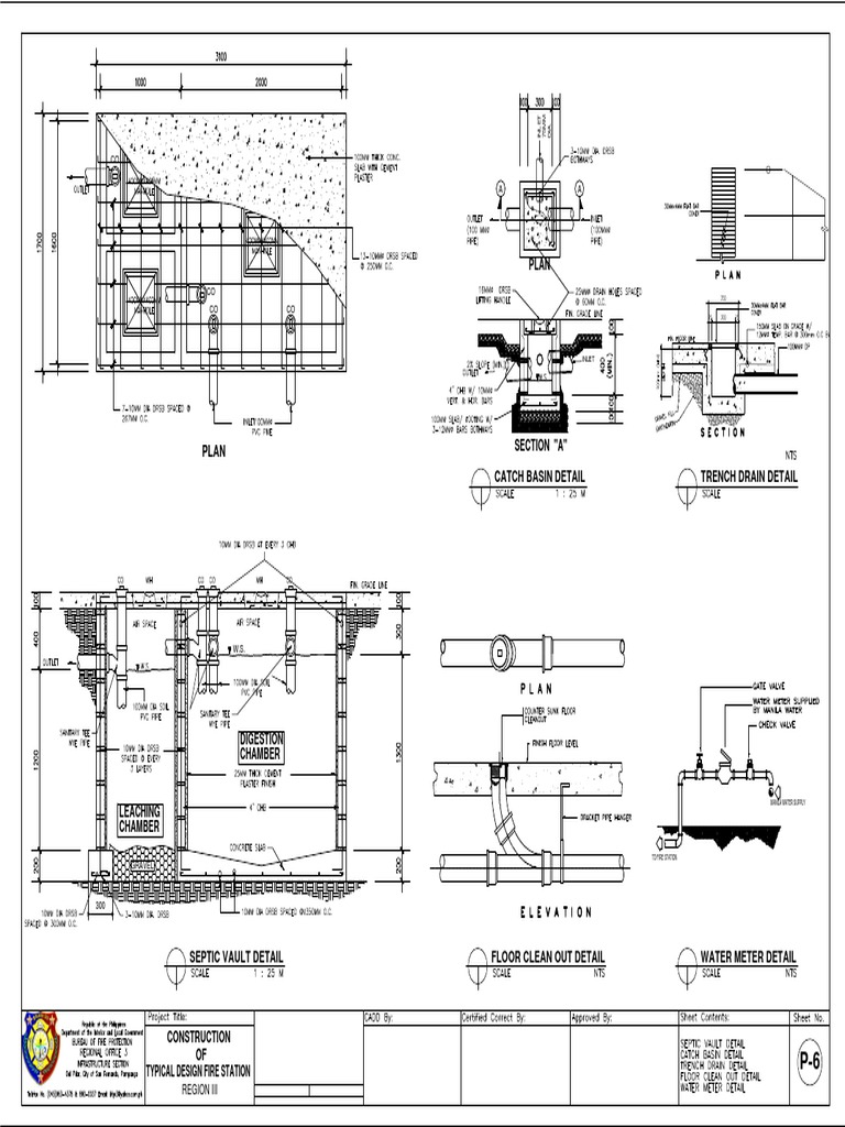 Typical Fire Station Design Plan | PDF