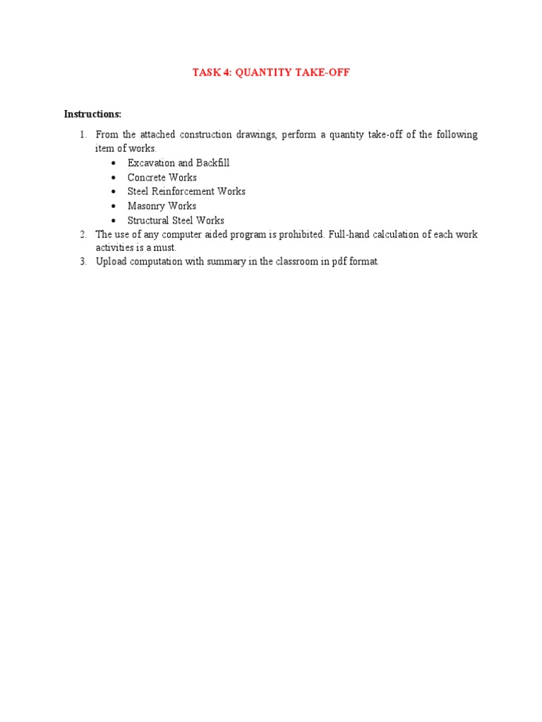Steel Structure Quantity Take-Off Guide | PDF | Technology & Engineering