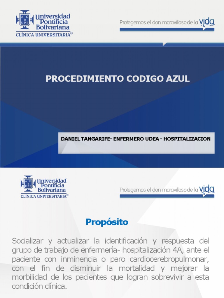 Codigo Azul | PDF | Reanimación cardiopulmonar | Medicina