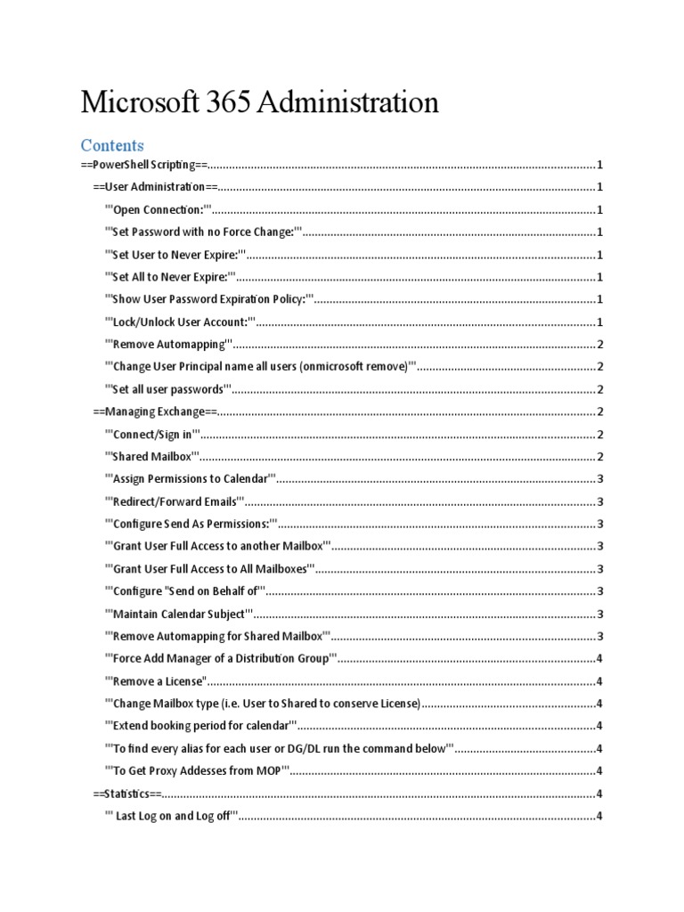 Microsoft 365 Administration | PDF | Operating System Families | System ...