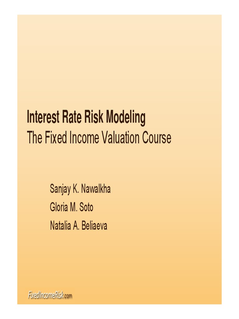 Interest Rate Risk Modeling: Key Rate Durations and VaR Analysis | PDF | Bond Duration | Bonds ...