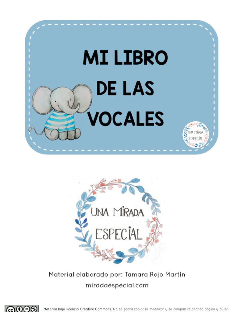 Las vocales de mi libro | PDF