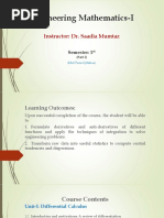 Calculus 1 Topic List | PDF | Derivative | Function (Mathematics)